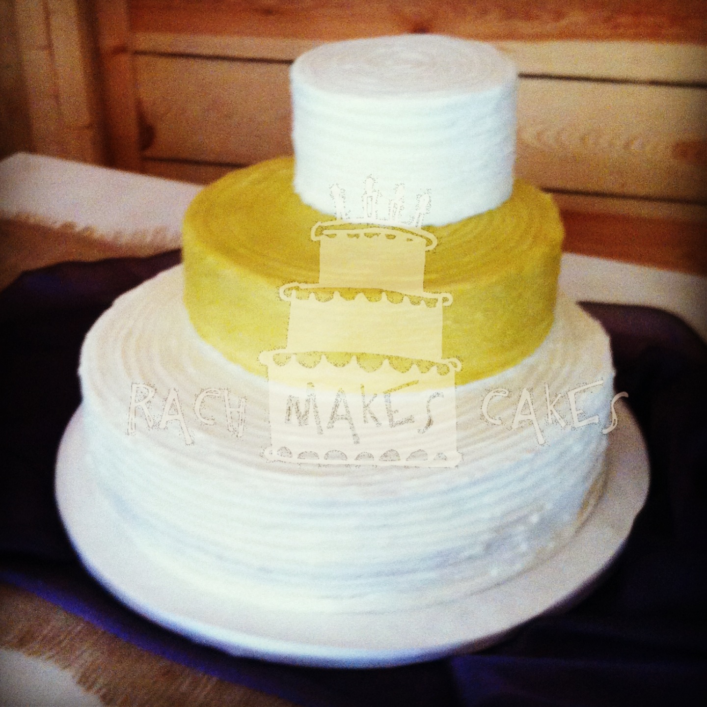 Asymmetrical Wedding Cake - Rach Makes Cakes