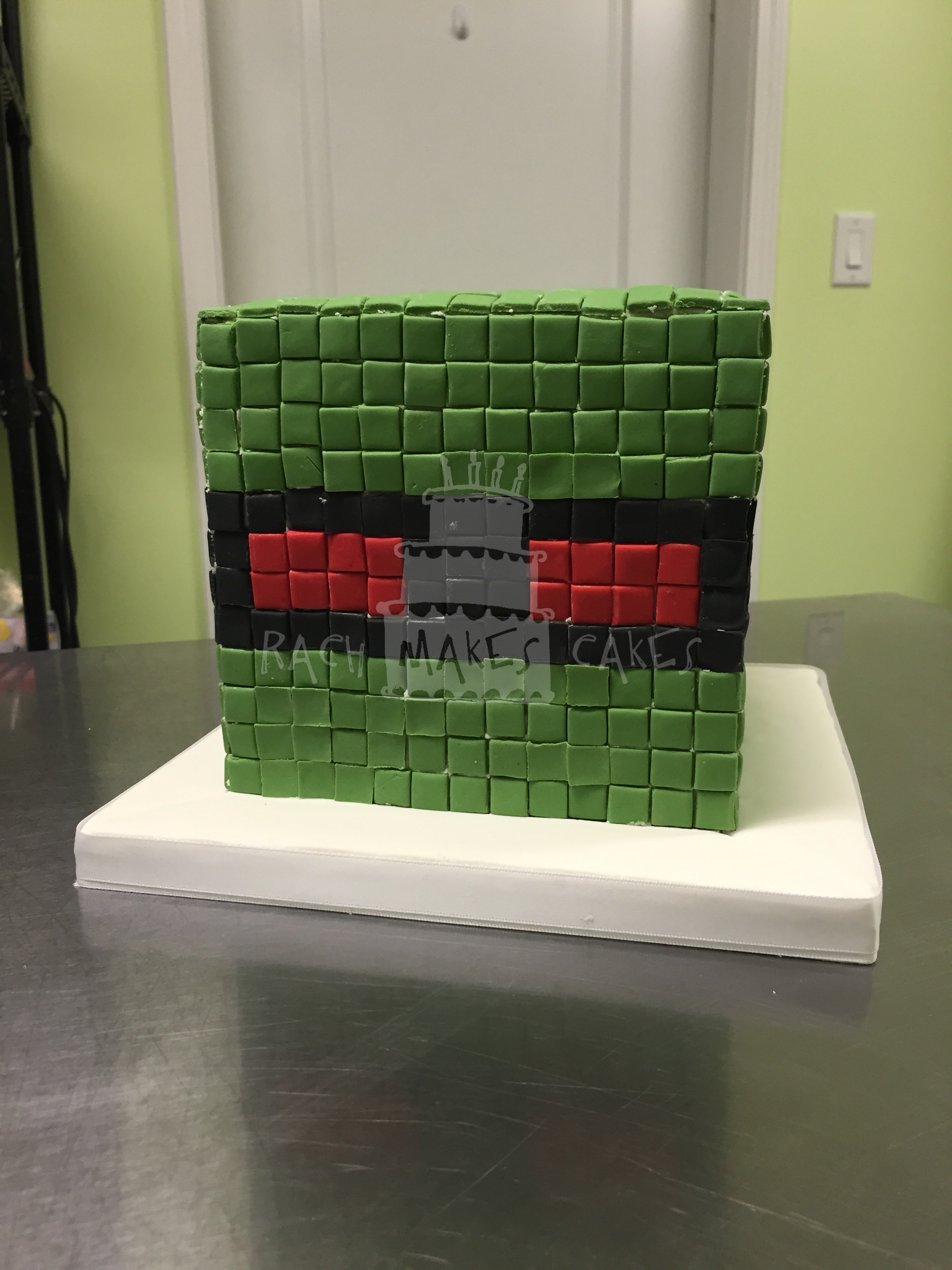 Custom Minecraft Skin Cake - Rach Makes Cakes