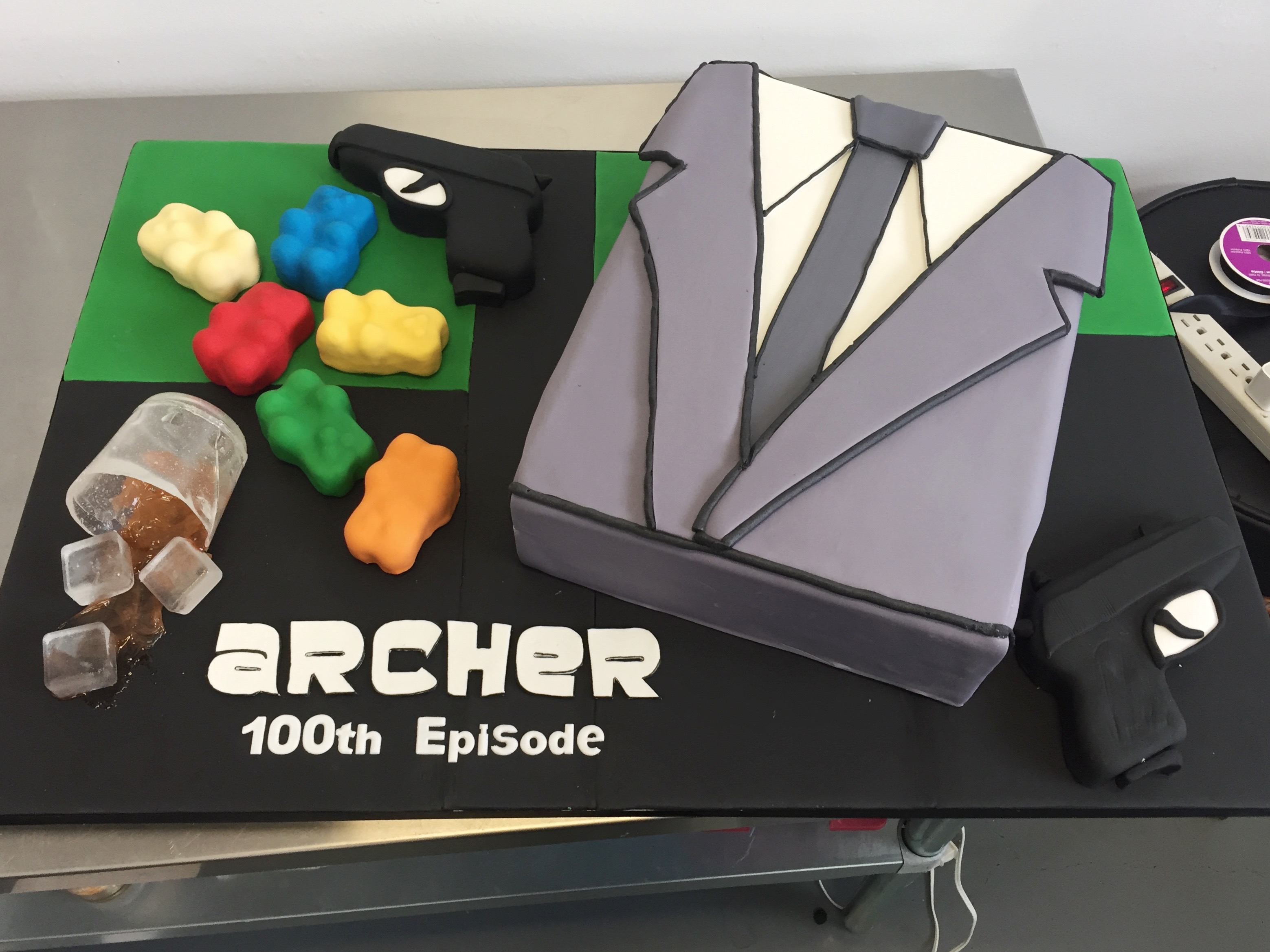Archer’s 100th Episode Cake - Rach Makes Cakes