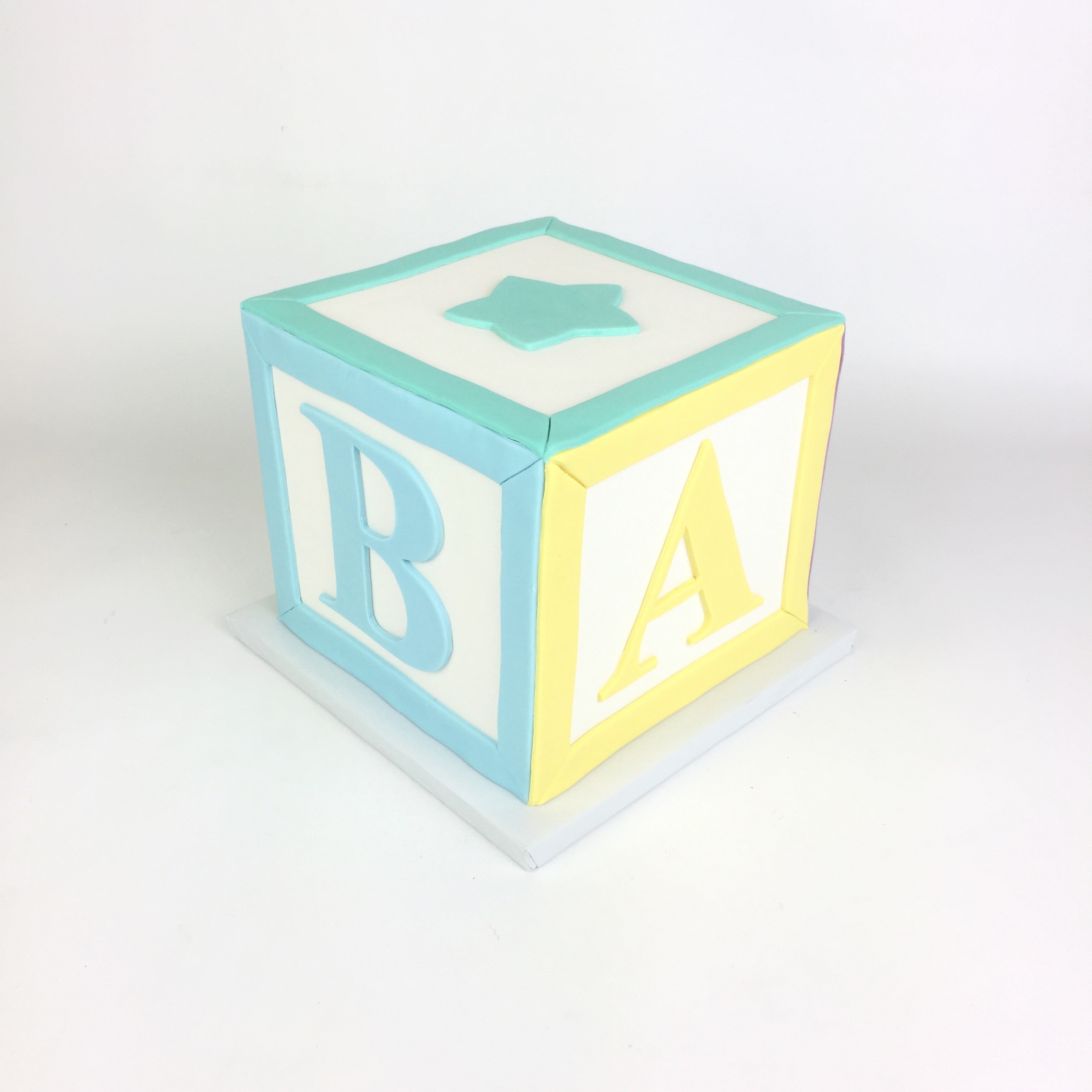 Baby Block Cake - Rach Makes Cakes