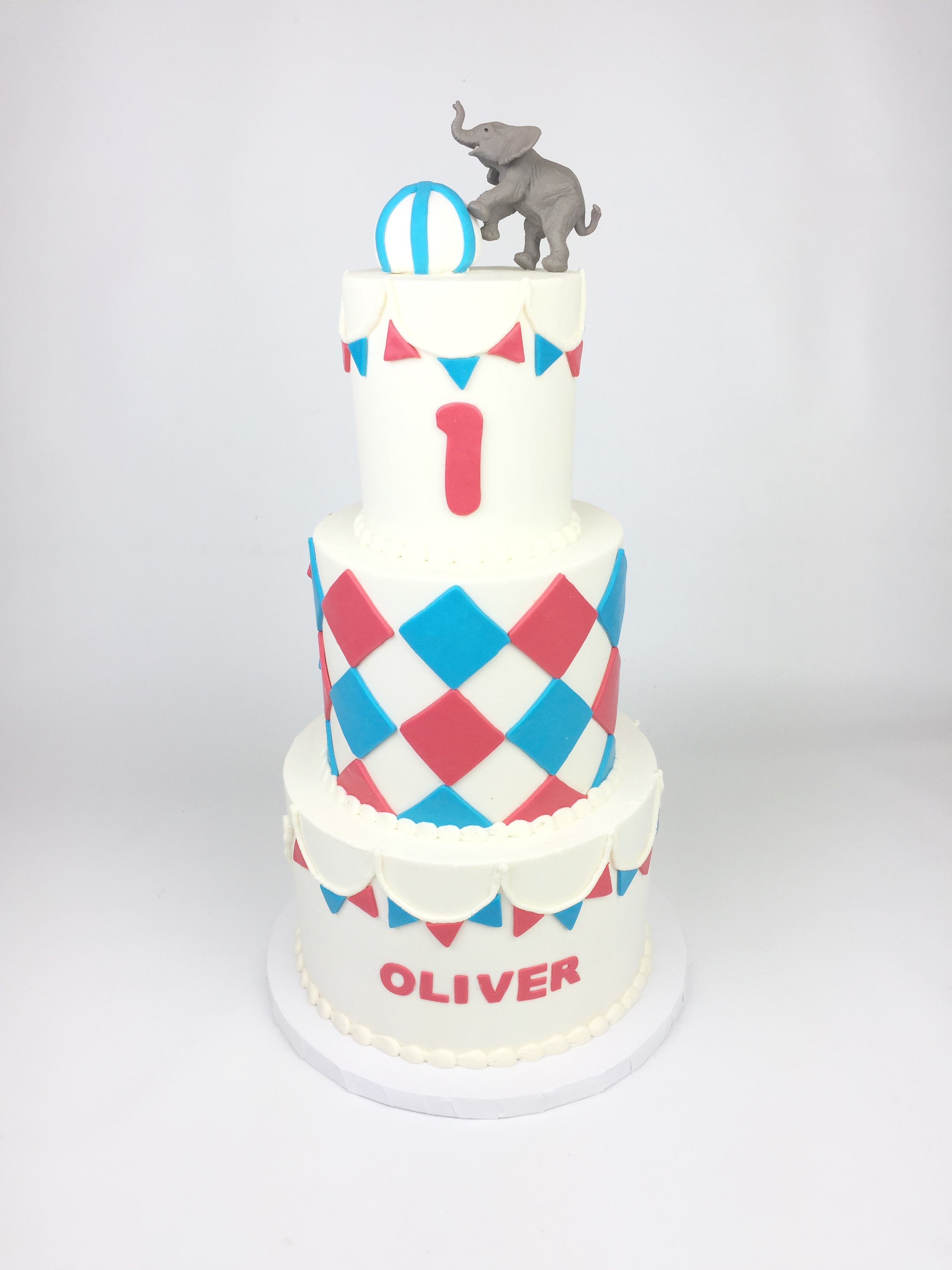 Oliver’s 1st Circus Birthday Party - Rach Makes Cakes